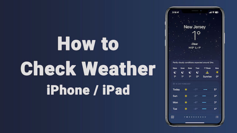 How to Check Weather On iPhone and iPad - Techie Prashant